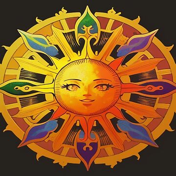 " Ancient Sun: Intricately Detailed Depiction" Sticker for Sale by ...