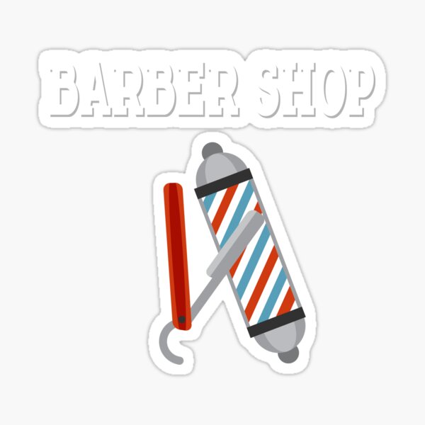 "Barber Pole Beard" Sticker for Sale by PopArtDesigns | Redbubble