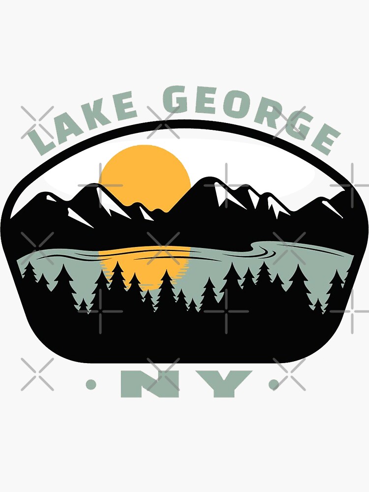 "Lake George New York " Sticker for Sale by Marcila | Redbubble