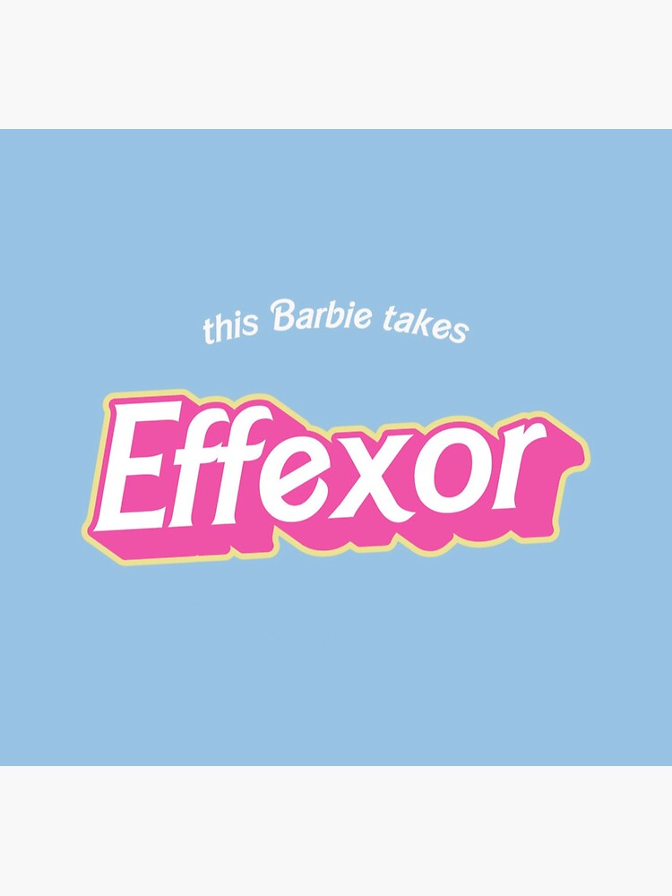 "This Barbie takes Effexor" Sticker for Sale by Kaylaskie | Redbubble