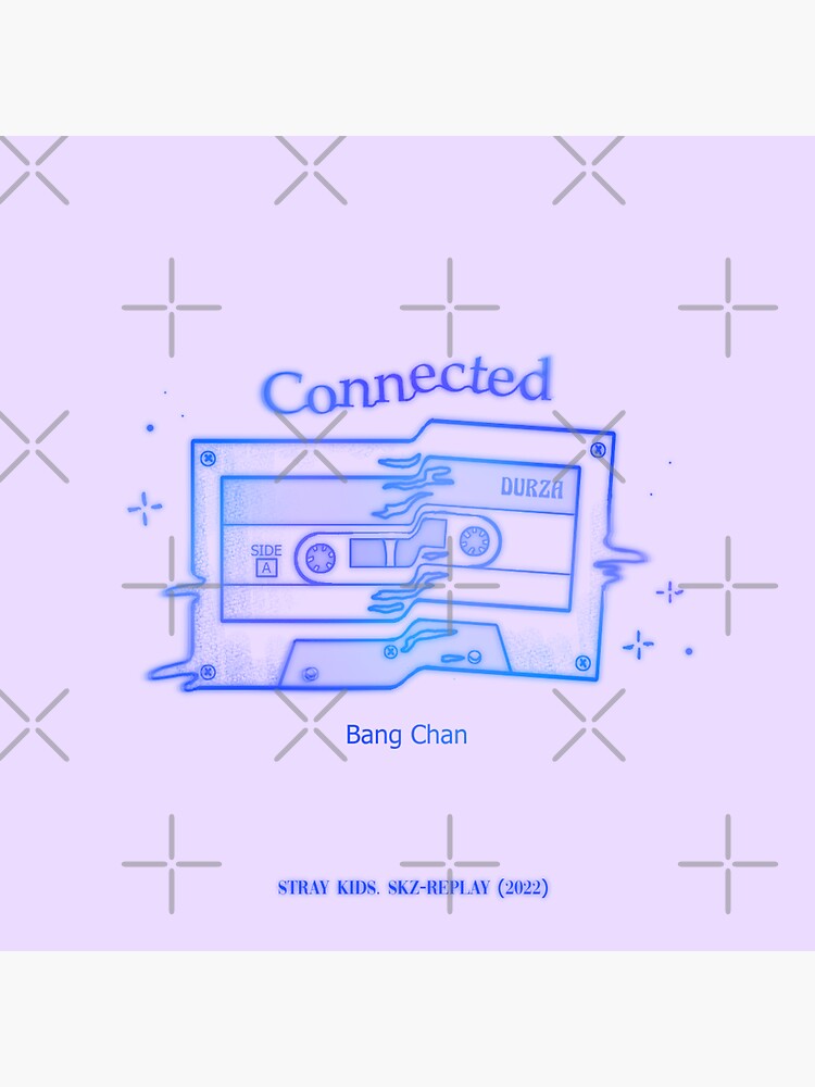 "Connected - Bang Chan" Sticker by duraznita143 | Redbubble