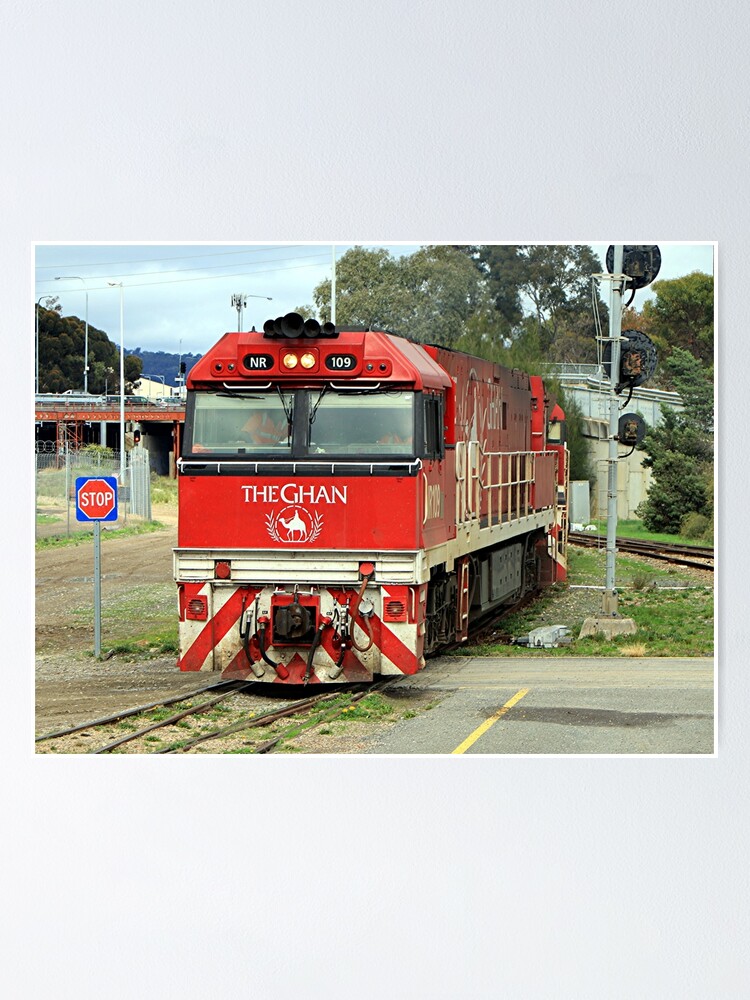 "The Ghan train locomotive engine, Australia" Poster by FranWest ...