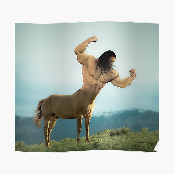 "Centaur" Poster for Sale by BigRedCurlyGuy | Redbubble