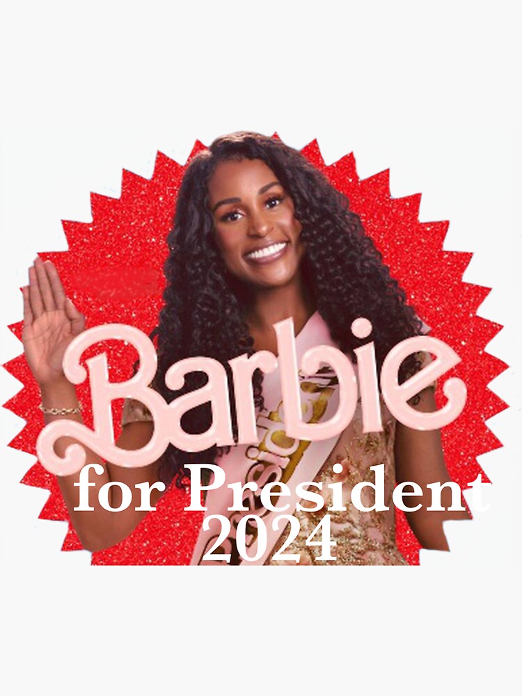 "Barbie for President 2024" Sticker for Sale by stickibusiness | Redbubble
