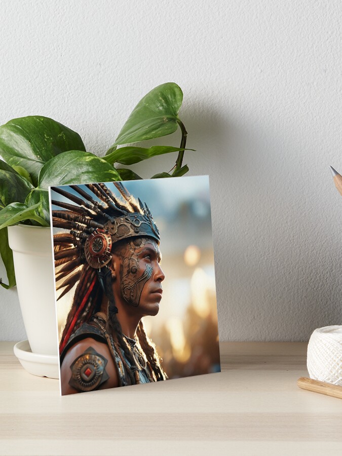 "The Future Is Taino V2, Native futuristic taino warrior approaches the ...