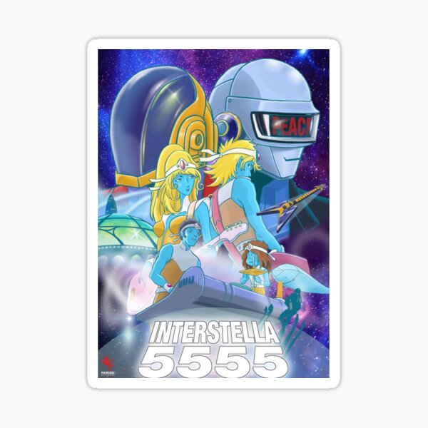 "Interstella 5555 Poster" Sticker for Sale by castillorons | Redbubble