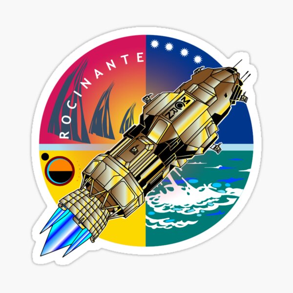 "ROCINANTE " Sticker for Sale by DogDayzeDesigne | Redbubble