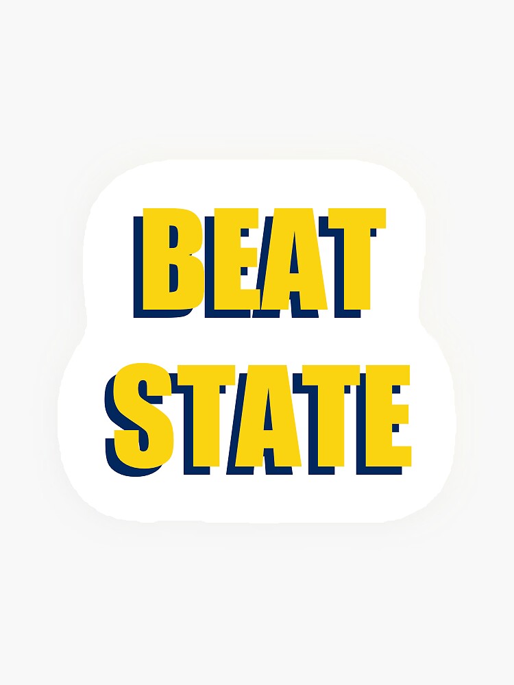 "Beat State" Sticker for Sale by designsbyagm | Redbubble