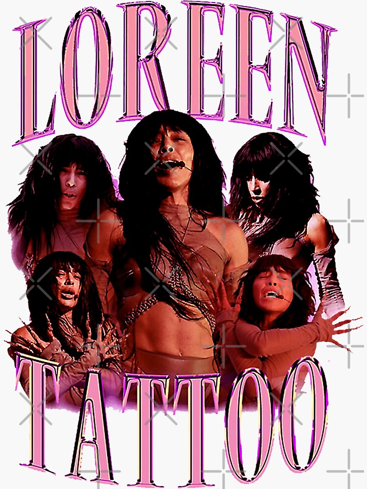 "Loreen Tattoo Eurovision Song Contest Sweden 2023" Sticker for Sale by ...