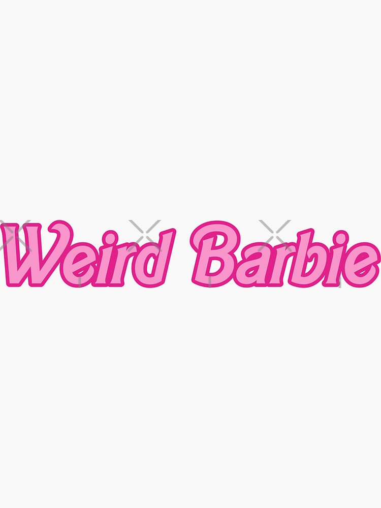 "Weird Barbie" Sticker for Sale by s-hammie | Redbubble