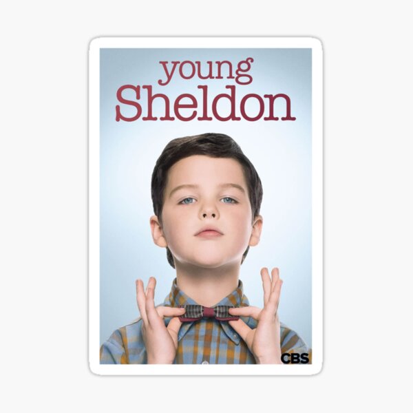"Young Sheldon " Sticker for Sale by gapongma | Redbubble
