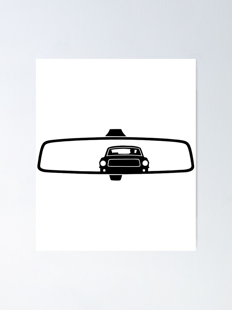 "Bullitt Mustang in rear view mirror" Poster for Sale by MiCharlton ...