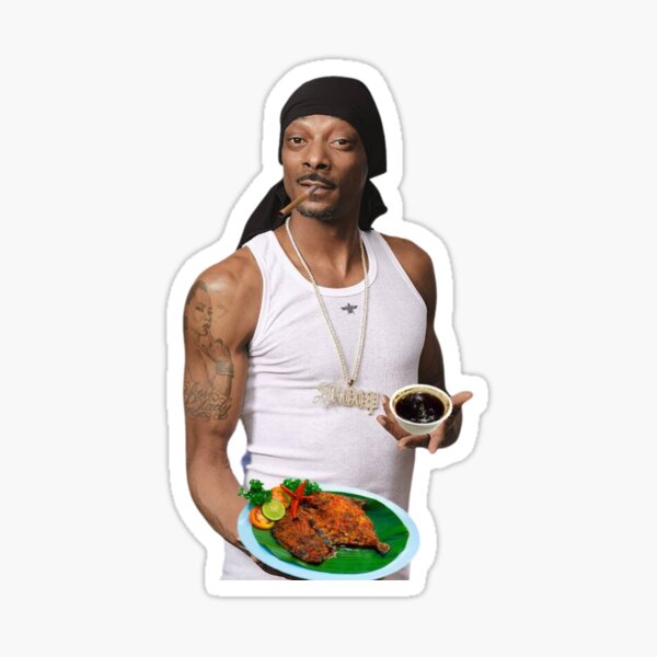 "Snoop dog holding chicken sticker" Sticker for Sale by aamybowman ...