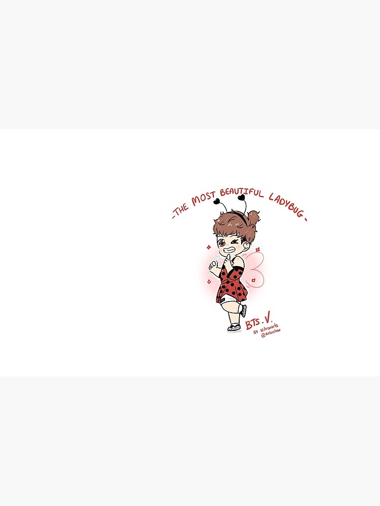"BTS V in Ladybug version !!!" Zipper Pouch by Nitroxarts | Redbubble