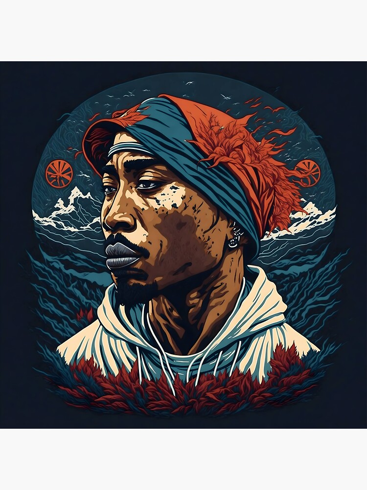 "2pac" Sticker for Sale by lashamarkoza | Redbubble