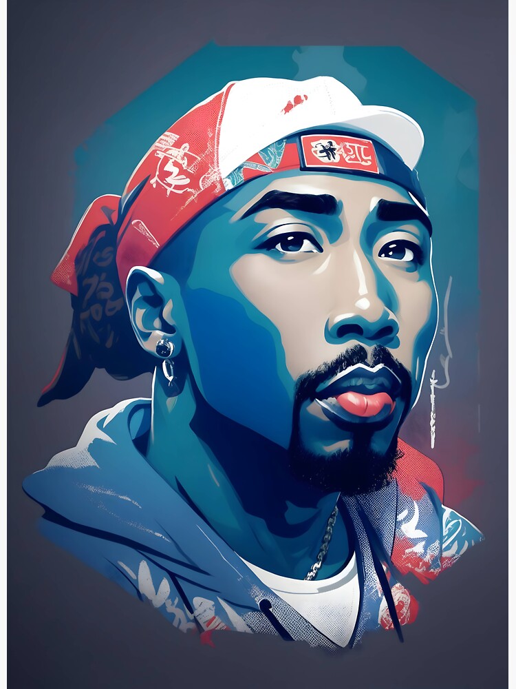 "2pac" Sticker for Sale by lashamarkoza | Redbubble