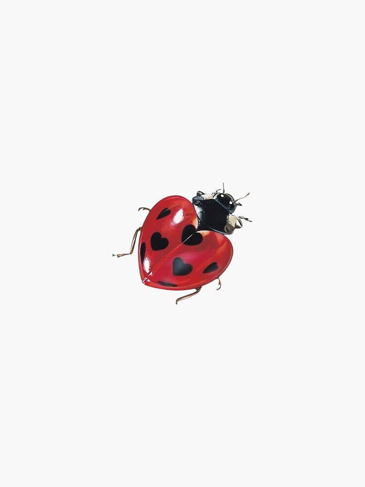 "ladybug heart" Sticker for Sale by rubyslittleshop | Redbubble