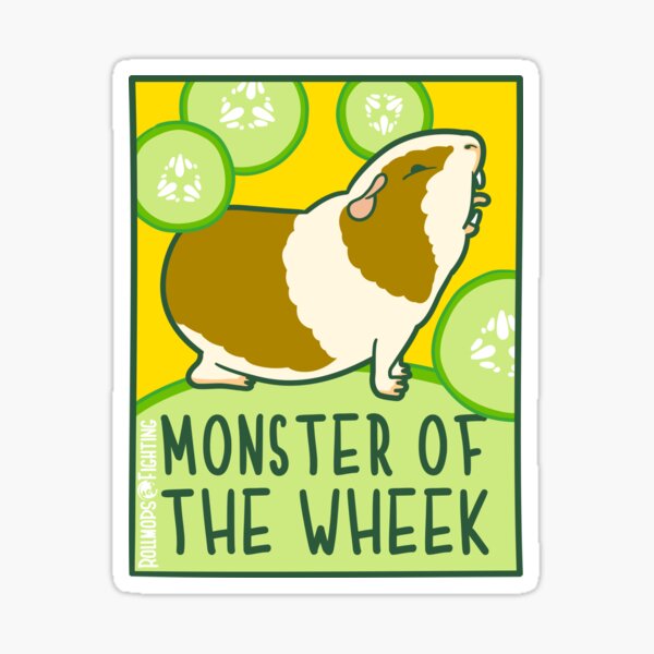 "Monster of the Wheek" Stickerundefined by RollmopsFight | Redbubble