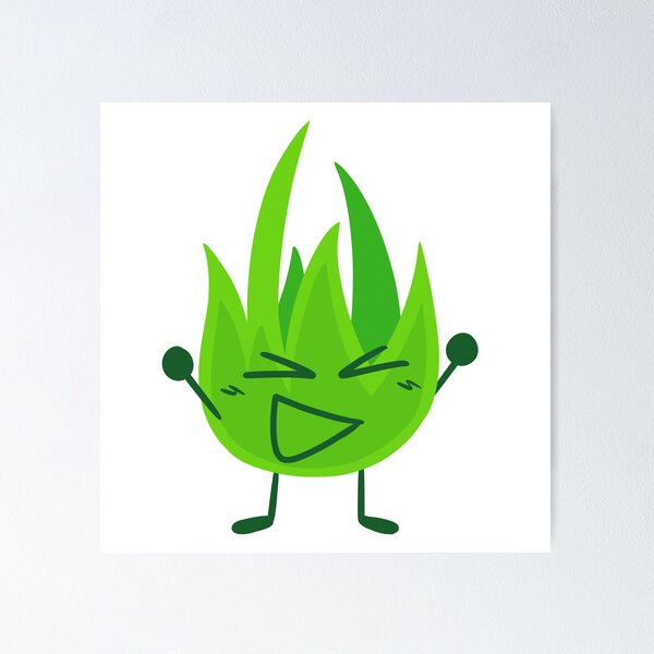 "Grassy (BFB)" Poster for Sale by PuppyRelp | Redbubble