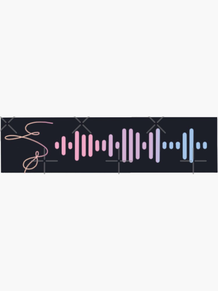 "fake love bts spotify code" Sticker for Sale by kmarieart | Redbubble
