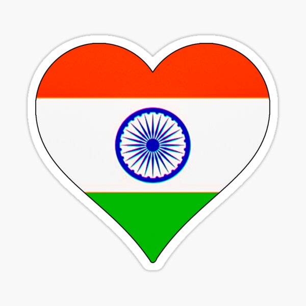 "I Love India" Sticker for Sale by Dalyn | Redbubble