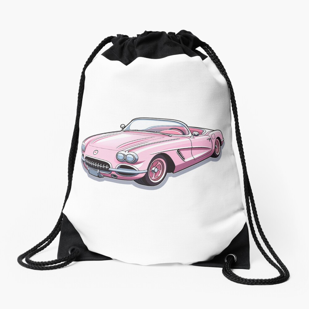 "Pink Corvette Convertible" Sticker for Sale by giosav | Redbubble