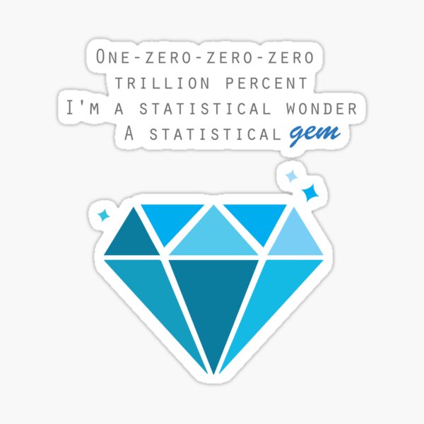 "Timmy t statistics song" Sticker by VMaki | Redbubble