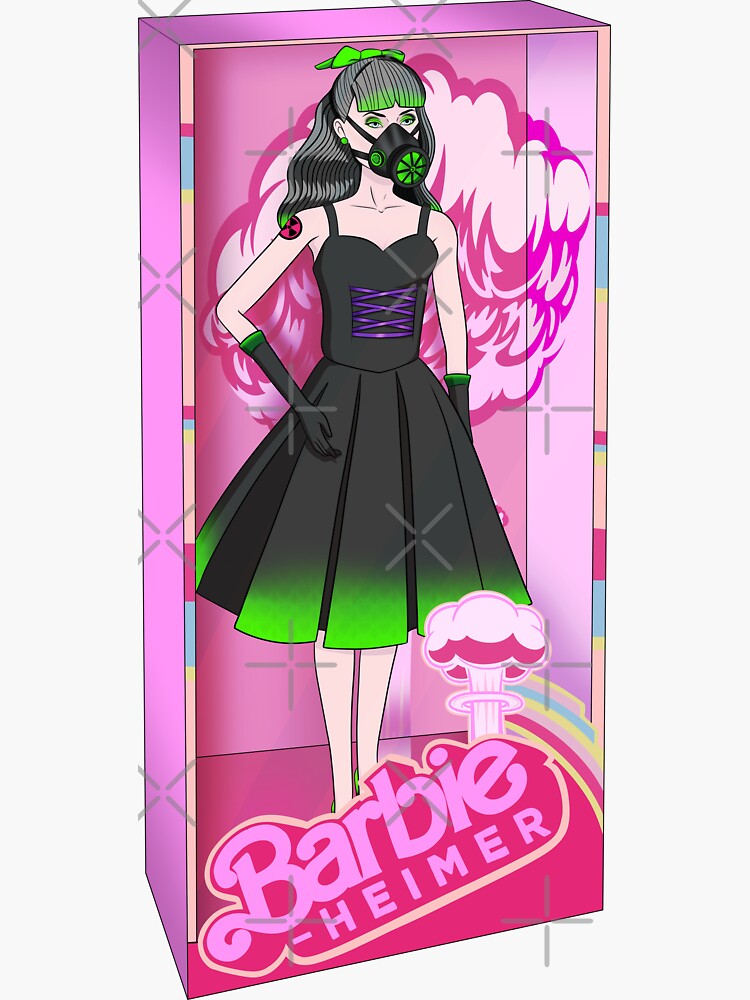 "BarbieHeimer" Sticker for Sale by imsomethingelse | Redbubble