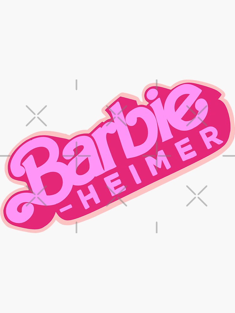 "Barbieheimer logo" Sticker for Sale by imsomethingelse | Redbubble