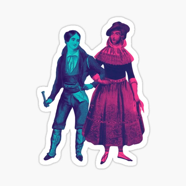 "Transient Love - Victorian Trans/ Non-Binary Art" Sticker for Sale by ...