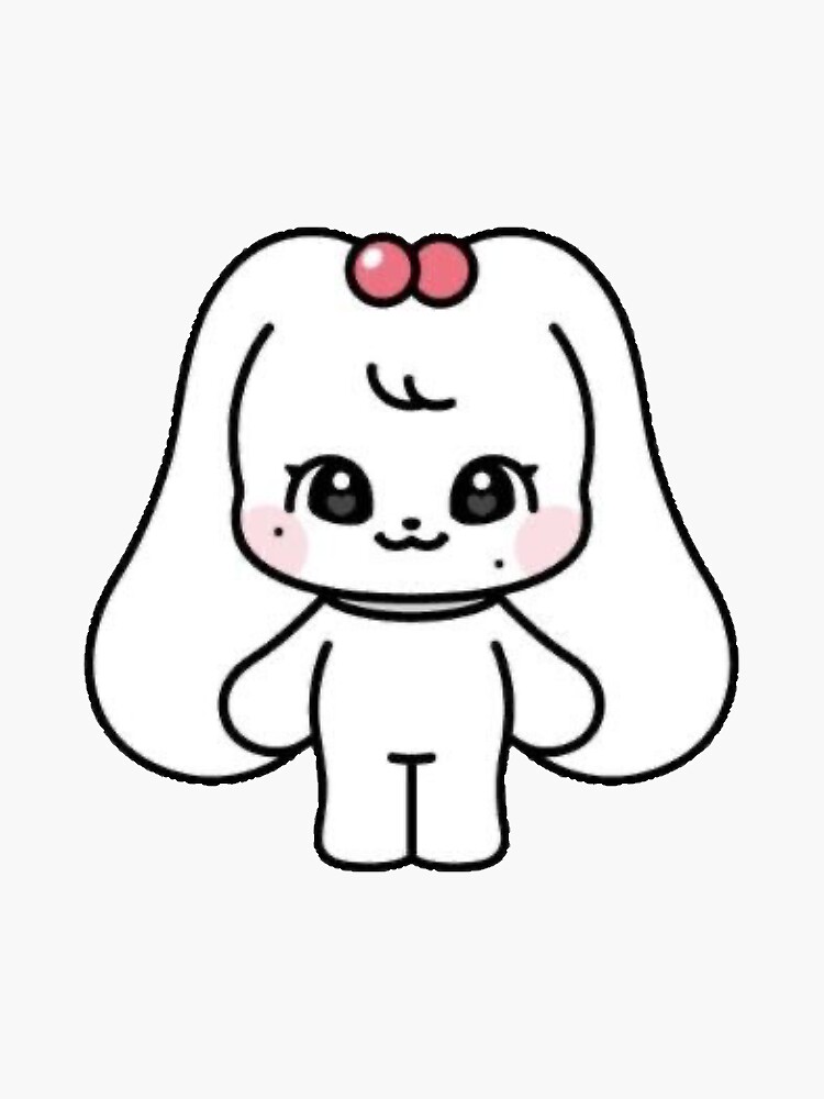 "cherry wonyoung ive minive bunny" Sticker for Sale by ariahjoyy ...