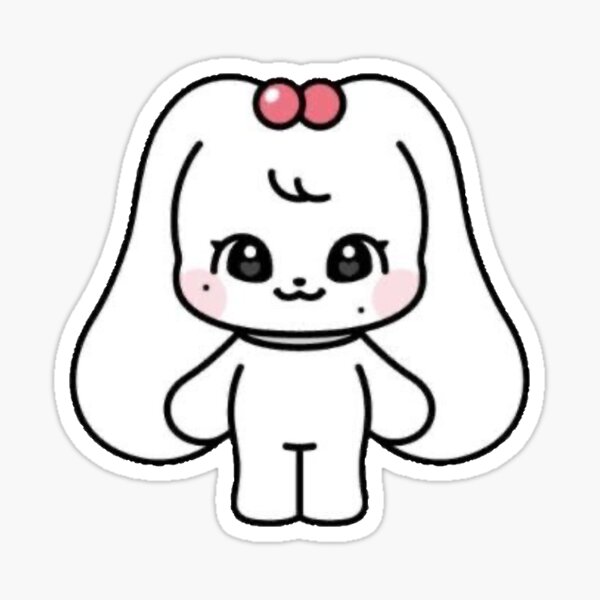 "cherry wonyoung ive minive bunny" Sticker for Sale by ariahjoyy ...