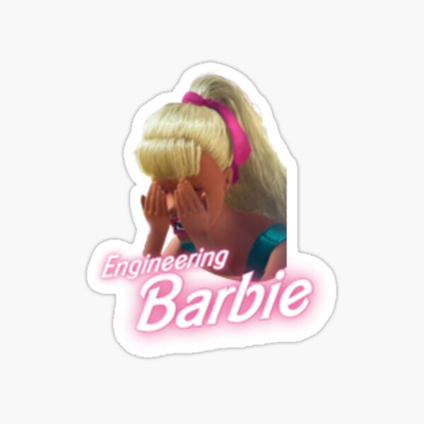 "Engnieering Barbie" Sticker for Sale by crocnroll | Redbubble