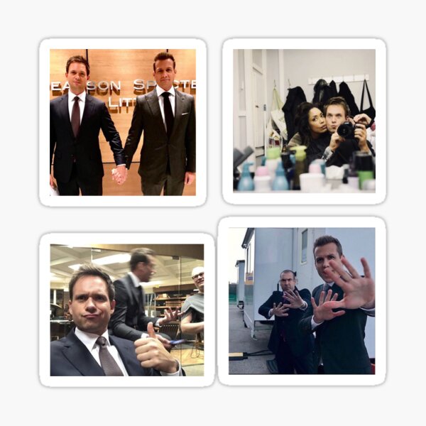 "Suits Cast" Sticker for Sale by doodlesbymo | Redbubble