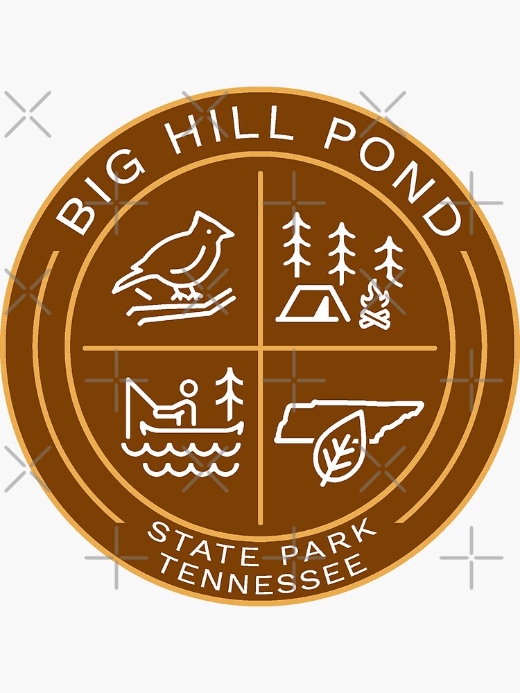 "Big Hill Pond State Park Heraldic Logo" Sticker for Sale by VanyaKar ...