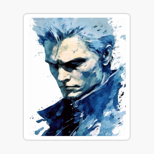 "Vergil - Devil May Cry - Dark Slayer" Sticker for Sale by Splatter ...