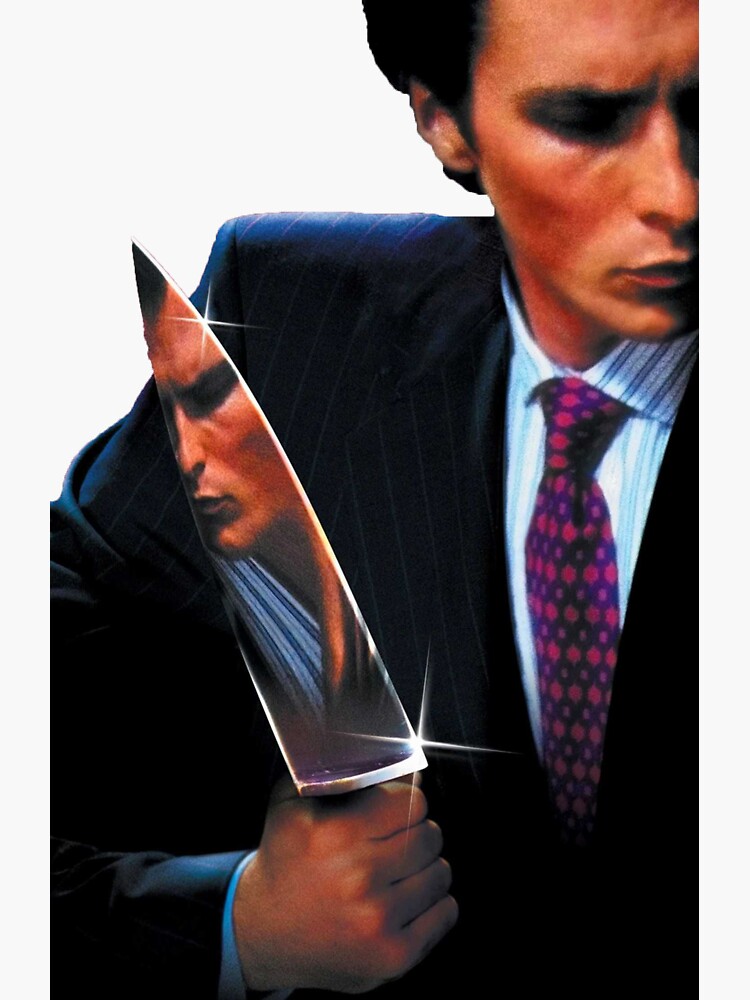 "American psycho Patrick Bateman" Sticker by marmi0 | Redbubble