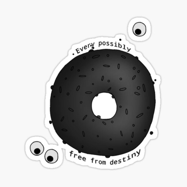 "everything everywhere all at once bagel (sticker)" Sticker for Sale by ...