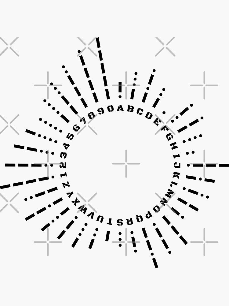 "International Morse Code Chart" Sticker for Sale by AnnSign | Redbubble