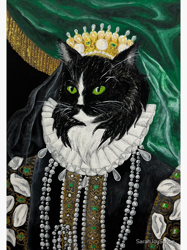"Millie as Queen Elizabeth I" Greeting Card for Sale by SarahJoyScribe ...