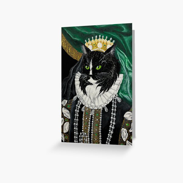 "Millie as Queen Elizabeth I" Greeting Card for Sale by SarahJoyScribe ...