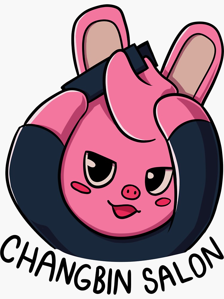 "STRAY KIDS (skzoo) Changbin Salon Stray Kids Sticker" Sticker for Sale ...