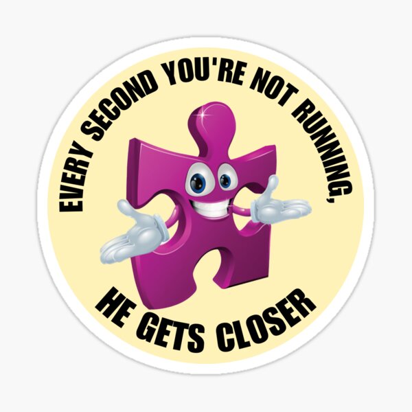 "Puzzle Fletcher Shears Circle Sticker" Sticker for Sale by ...