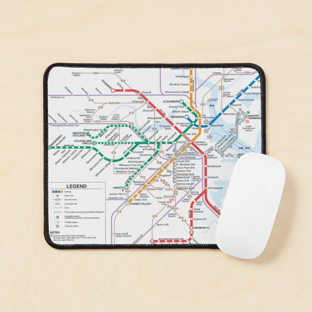 "MBTA Massachusetts Transit Map" Poster for Sale by Dakota Draper ...