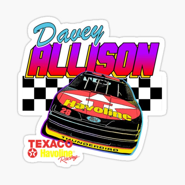 "Davey Allison Havoline Retro Nascar" Sticker for Sale by ReymundKeefe ...
