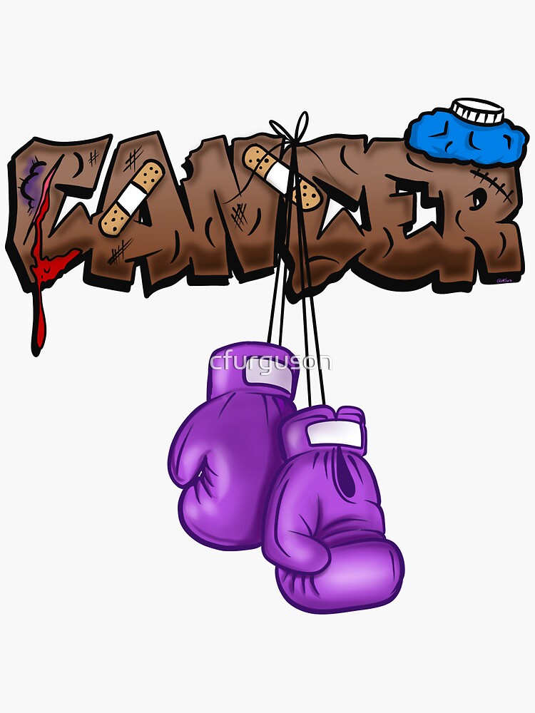 "Beat Cancer" Sticker for Sale by cfurguson | Redbubble