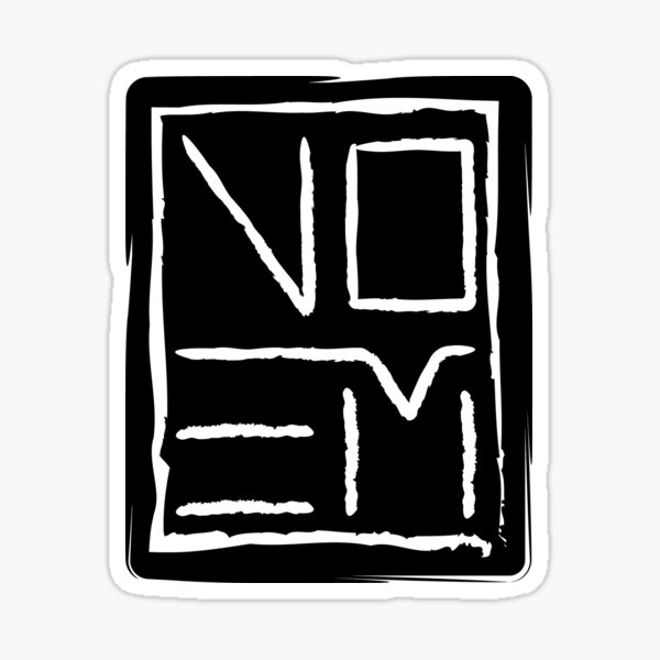 "NOEM Brand Logo Black" Sticker for Sale by Noem-Prints | Redbubble