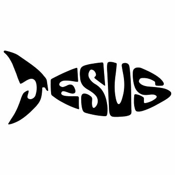 "Jesus Fish" Sticker for Sale by oliveig | Redbubble