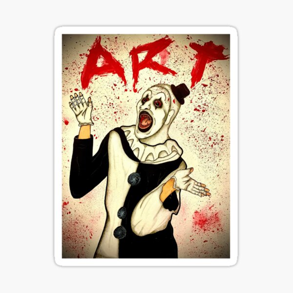 "Terrifier Art The Clown, Terrifier 2, Terrifier " Sticker for Sale by ...