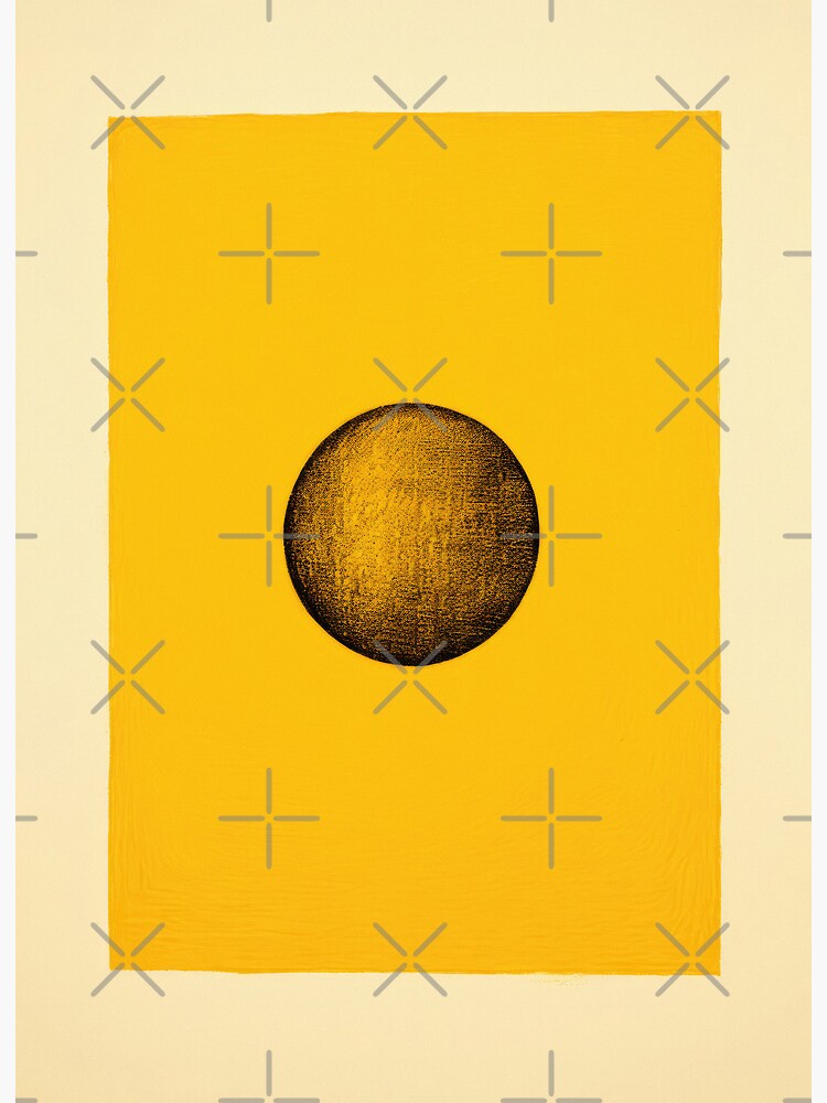 "Abstract Coin Art Print Gold and Yellow Vintage Poster - Good for ...